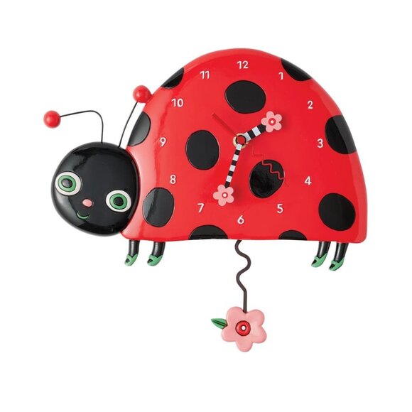 Allen Design | Wall Decor | Nwt Dotty The Lady Bug Clock | Poshmark